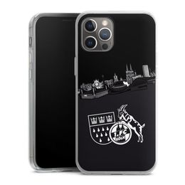 DeinDesign iPhone 12 Pro Max Handy Silikon H&uuml;lle Case transparent Handyh&uuml;lle 1. Fc K&ouml;ln Official Licensed Product Skyline Silikon Case