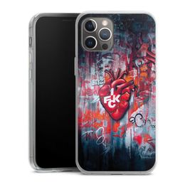 DeinDesign iPhone 12 Pro Max Handy Silikon H&uuml;lle Case transparent Handyh&uuml;lle 1. Fc Kaiserslautern Heart 1. Fck Silikon Case