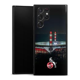 DeinDesign Galaxy S22 Ultra Handy Silikon H&uuml;lle Case schwarz Handyh&uuml;lle Stadium 1. Fc K&ouml;ln Official Licensed Product
