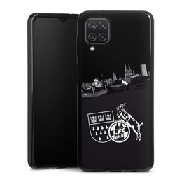 DeinDesign Galaxy A12 Handy Silikon H&uuml;lle Case schwarz Handyh&uuml;lle Skyline Official Licensed Product 1. Fc K&ouml;ln
