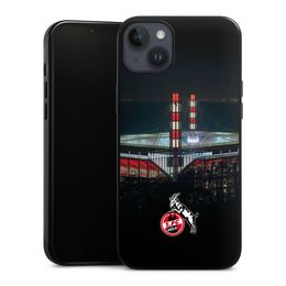 DeinDesign iPhone 14 Plus Handy Silikon H&uuml;lle Case schwarz Handyh&uuml;lle Stadium 1. Fc K&ouml;ln Official Licensed Product