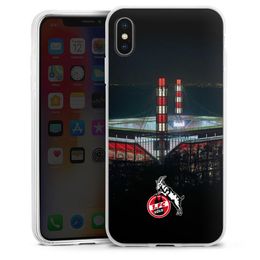 DeinDesign iPhone Xs Max Handy Silikon H&uuml;lle Case transparent Handyh&uuml;lle Stadium 1. Fc K&ouml;ln Official Licensed Product Silikon Case