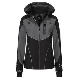 Rock Creek Outdoorjacke Damen Größe L grau / schwarz / weiß