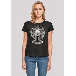 F4NT4STIC T-Shirt Star Wars The Mandalorian This Is The Way Premium Qualität, schwarz, S
