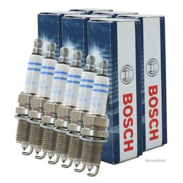 Bosch Automotive Zündkerze 6x Zündkerze entstört WR8AC