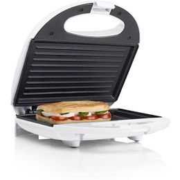 Tristar Sandwichmaker Weiß Toaster für 2 Sandwiches 22x13cm, 750Watt