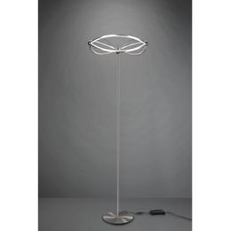 Trio Leuchten - Moderne led Stehlampe charivari Silber matt, Höhe 175cm