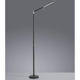 Trio Leuchten - led Stehleuchte filigran in Schwarz matt mit Sensor Dimmer, 162cm hoch