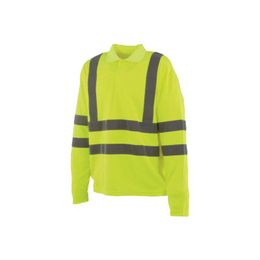 High Visibility Polo Shirt - Lange Ärmel - Neongelb - s - Jaune