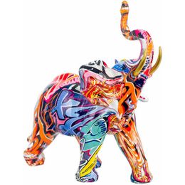 Signes Grimalt - Elefantenfigur Figuren Mehrfarbige Tiere Elefant 10x20x23cm 27140 - Multicolor