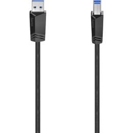 USB-Kabel usb 3.2 Gen1 (usb 3.0 / usb 3.1 Gen1) usb-a Stecker, usb-b Stecker 1.50 m Schwarz 00 - Hama