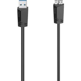 USB-Kabel usb 3.2 Gen1 (usb 3.0 / usb 3.1 Gen1) usb-a Stecker, USB-Micro-B 3.0 Stecker 1.50 m s - Hama