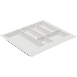 Besteckeinsatz Besteckkasten Schubladenkasten Universal Schubladen-Organizer Weiß 540mm