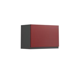 VICCO Hängeschrank Küchenschrank J-Shape 60 cm Anthrazit/Rot