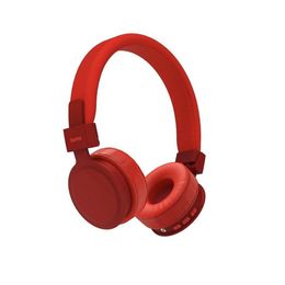 Hama Bluetooth®-Kopfhörer "Freedom Lit", On-Ear, faltbar, mit Mikrofon On-Ear-Kopfhörer (AN-Funktionen, Geräuschisolierung, kompatibel mit Siri, Google Now, faltbar), rot