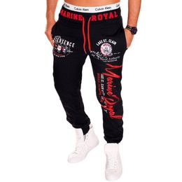 Jaylvis Jogginghose Herren Trainingshose Sport Hose Camouflage Uni Marine Royal