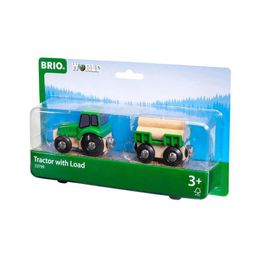 Brio Traktor mit Holz-Anhänger