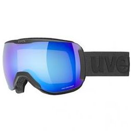 Uvex Skibrille Downhill 2100 CV, black matt, mirror blue S2