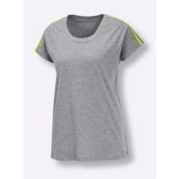 feel good Damen Shirt, grau-meliert, Gr&ouml;&szlig;e 52/54
