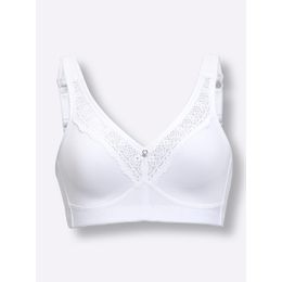 Swegmark Damen Komfort-BH ohne B&uuml;gel, wei&szlig;, Gr&ouml;&szlig;e 75C