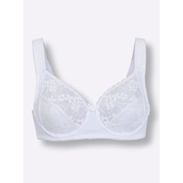w&auml;schepur w&auml;schepur Damen Entlastungs-BH mit B&uuml;gel aus Spitze, wei&szlig;, Gr&ouml;&szlig;e 105D