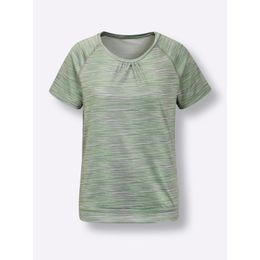 Catamaran Sports Damen Funktionsshirt mit Raffungen, apfel-meliert, Gr&ouml;&szlig;e 44/46