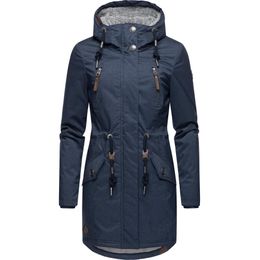 Ragwear Raincoat 'Elsie' female size XS Navy / Brown