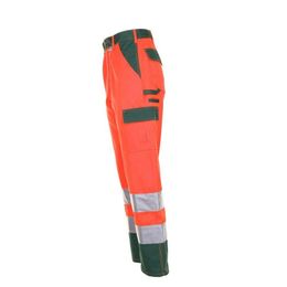 Planam Arbeitshose Bundhose Warnschutz orange/grün Größe 44 (1-tlg)