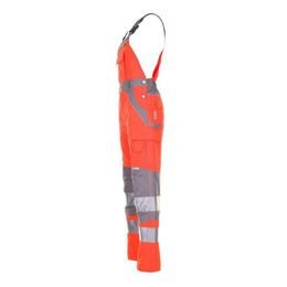 Planam Arbeitslatzhose Latzhose Plaline Warnschutz orange/zink Größe 27 (1-tlg)