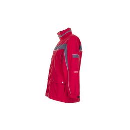 Planam Arbeitshose Allwetterjacke Plaline rot/schiefer Größe 4XL (1-tlg)