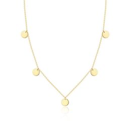 Hey Happiness Charm-Kette Damen Choker Kette Plättchen hängend