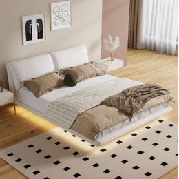 JVmoebel Bett Weißes Schlafzimmer Bett Designer Textilbetten Luxus Holz (1-tlg.