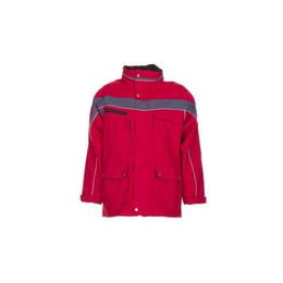 Planam Arbeitshose Allwetterjacke Plaline rot/schiefer Größe XXXL (1-tlg)