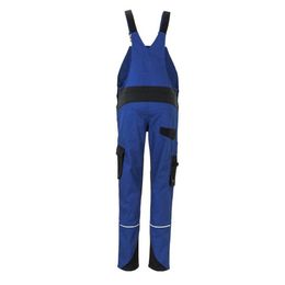 Planam Arbeitslatzhose Damen Latzhose Norit kornblumenblau/schwarz Gr. 50 (1-tlg)