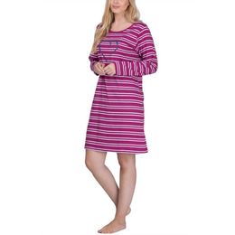 Moonline Sleepshirt Damen Nachthemd kurz Sleepshirt aus 100% Baumwolle von Größe S