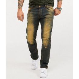 Rock Creek Regular-fit-Jeans Herren Jeans Stonewashed Dirty-Wash RC-329