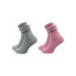 GAWILO ABS-Socken für Damen aus Wolle für extra warme Füße