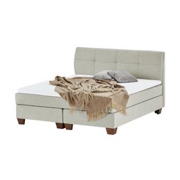 SKAGEN BEDS Boxspringbett Vegg ¦ grau ¦ Maße (cm): B: 165 H: 112,5