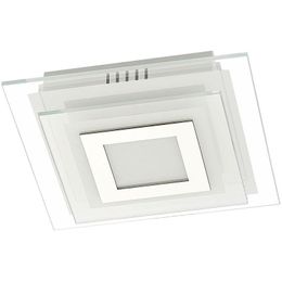 LINDBY - Arima LED-Wandleuchte, eckig - weiß, transparent