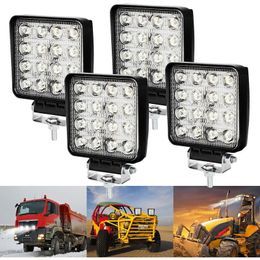 HENGDA Led Arbeitsscheinwerfer 12v 48W Scheinwerfer für Traktor. Auto led Strahler lkw. Offroad. pkw Zusatzscheinwerfer IP67 Wasserdicht