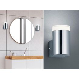 Trio Leuchten - led Badezimmer Wandleuchte ray in Chrom 8,3cm - Spiegelleuchte