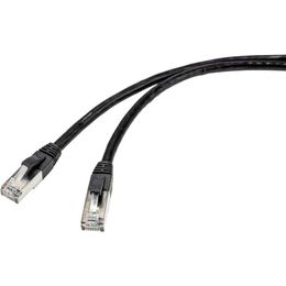 RF-4538200 RJ45 Netzwerkkabel, Patchkabel cat 6a s/ftp 15.00 m Schwarz für Außenbereich ge - Renkforce