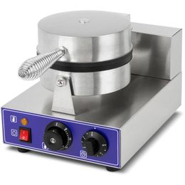 Waffeleisen Belgische Waffel Maker Elektrisch 1000W aus Edelstahl (Timer Funktion bis 5min, Temperatur 50-300 °c Stufenlos Regulierbar, 4 Rutschfeste