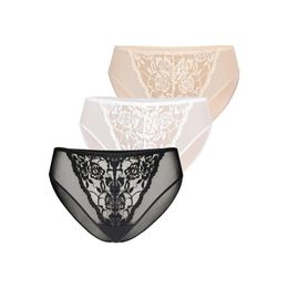TEYLI Panty 'Glamour' Damen Gr&ouml;&szlig;e S beige / schwarz / wei&szlig;