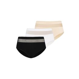 TEYLI Panty 'Vera' Damen Gr&ouml;&szlig;e XXL beige / schwarz / wei&szlig;