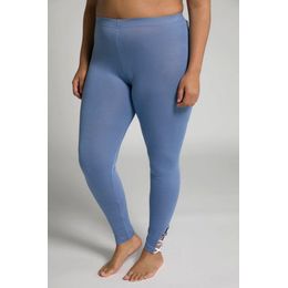 Ulla Popken Leggings Leggings Saum-Zierbänder Stretchkomfort