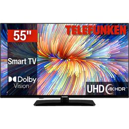 Telefunken D55U750R1CW LED TV (Flat, 55 Zoll / 139 cm, UHD 4K, SMART TV, Linux)