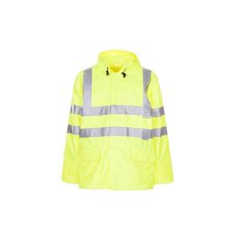 Planam Arbeitshose Regenjacke Warnschutz uni gelb Größe S (1-tlg)