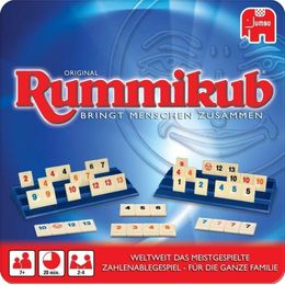 Jumbo Spiele Spiel, Original Rummikub in Metalldose