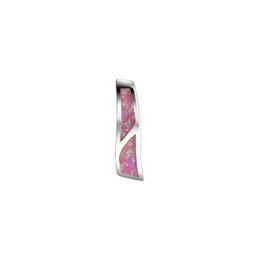 Vivance Kettenanhänger 925-Sterling Silber rhodiniert synth. Opal pink, weiß